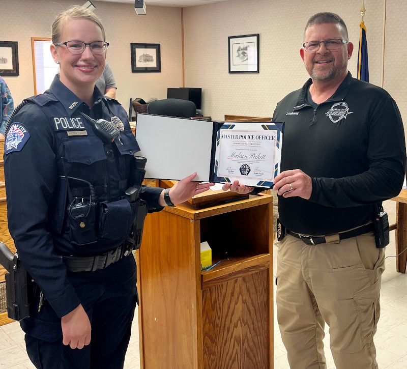 Pickett promoted to Master Police Officer – Cowley Post