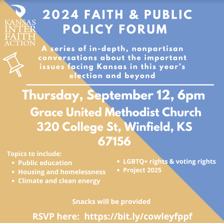 Faith & Public Policy Forum – Cowley Post