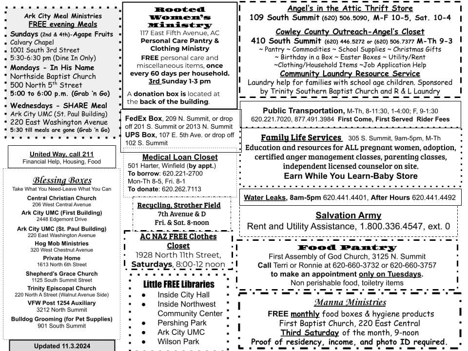 Community Resources – Cowley Post